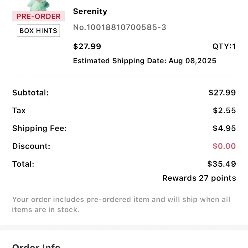 POP MART | Toys | Rare Labubu Serenity Plush Figure New In Box With ...